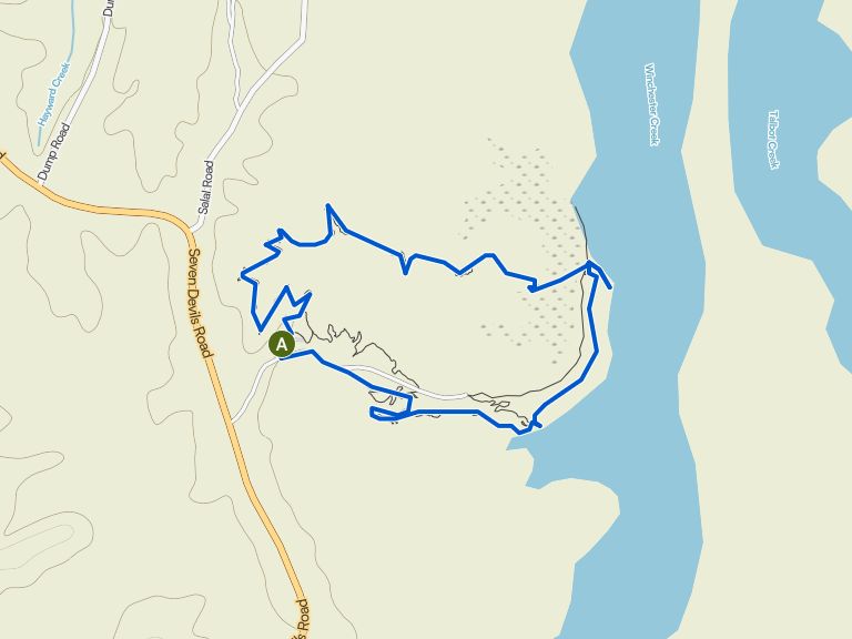 Hidden & North Creek Trails loop — South Slough National Estuarine ...